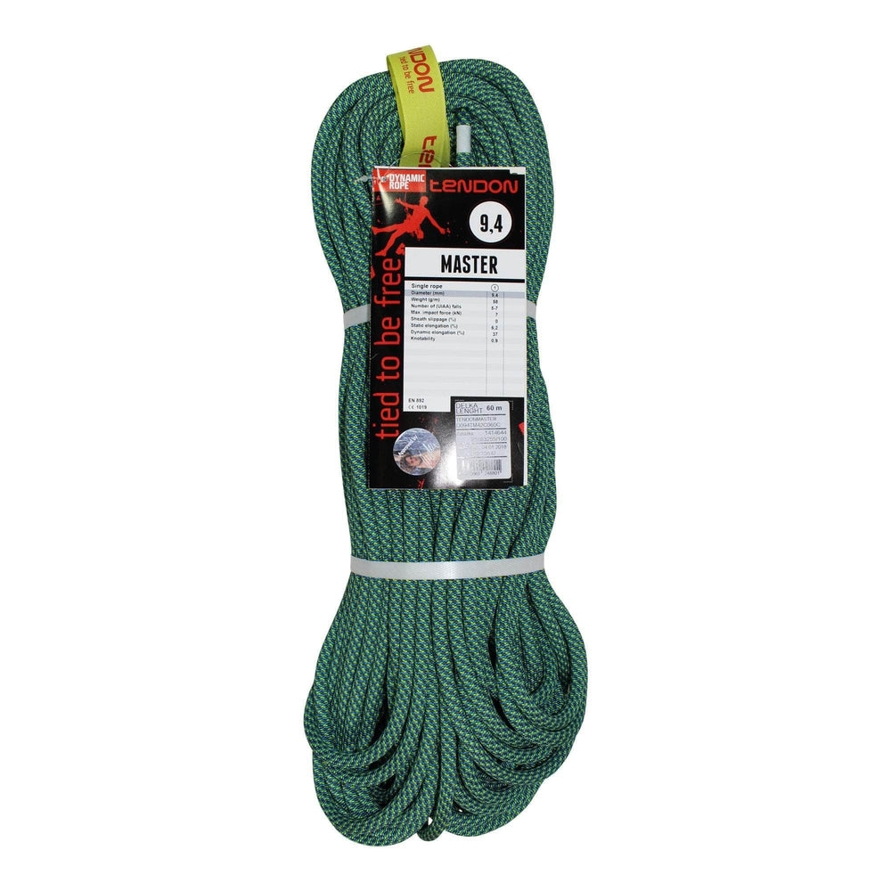 Tendon 9.4mm Master Rope – UIAA Single Dynamic, 60m Adventure