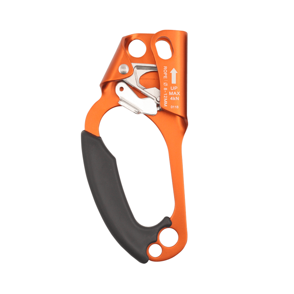 Orange ARMBURY Lift Ascender – Left-Handed, 244g, Climbing Tool