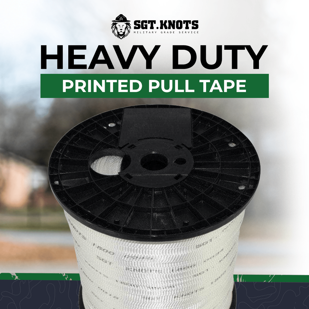 SGT KNOTS Printed Cable Pull Tape – Smooth, Durable and Accurate