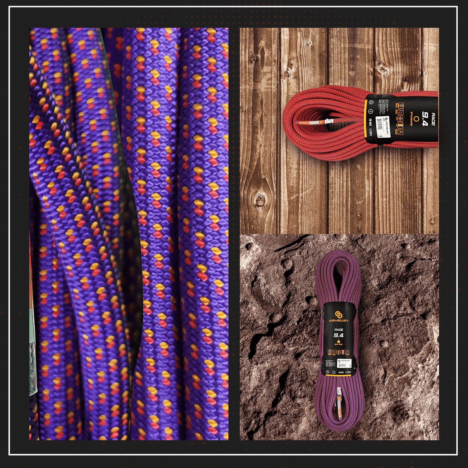 Climb Confidently Anywhere with Armbury Rage 9.4mm Dynamic Rope