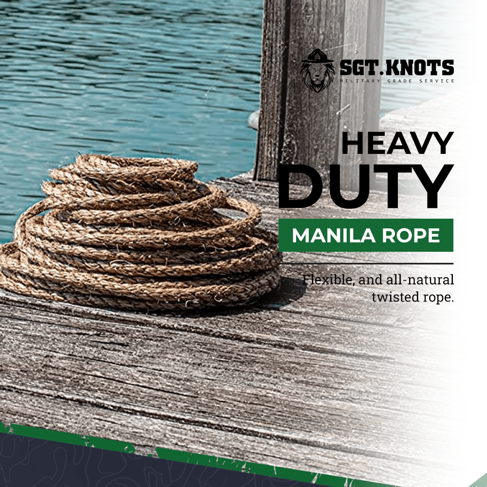 Heavy-Duty Twisted Manila Rope for Versatile Outdoor Use | SGT KNOTS®