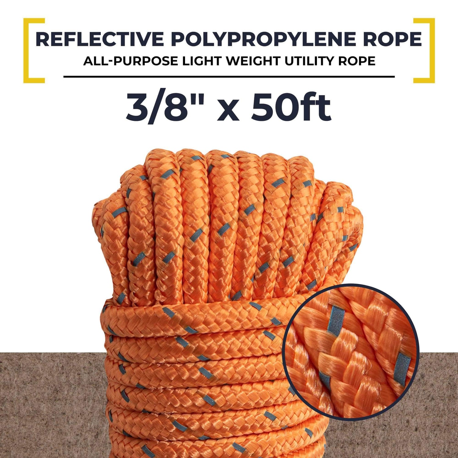 Reflective Polypropylene Rope
