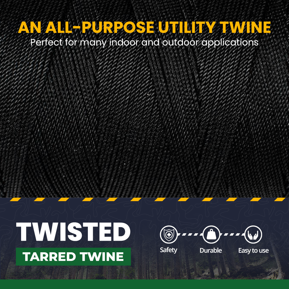 SGT KNOTS® Durable Nylon Tarred Twine – Ideal for Outdoor & Indoor Use